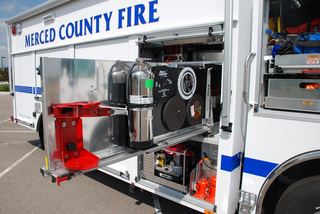 Fire Truck Cargo Slides | 85 Series Narrow Heavy Duty Cargo Slides